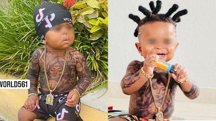 VIRAL, Bayi 1 Tahun Dipenuhi Tato, Ibunya Tak Terima Disebut Preman ...
