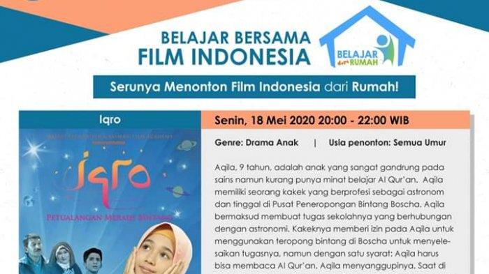 Belajar dari Rumah di TVRI Nanti Malam Film Iqro: My Universe ...