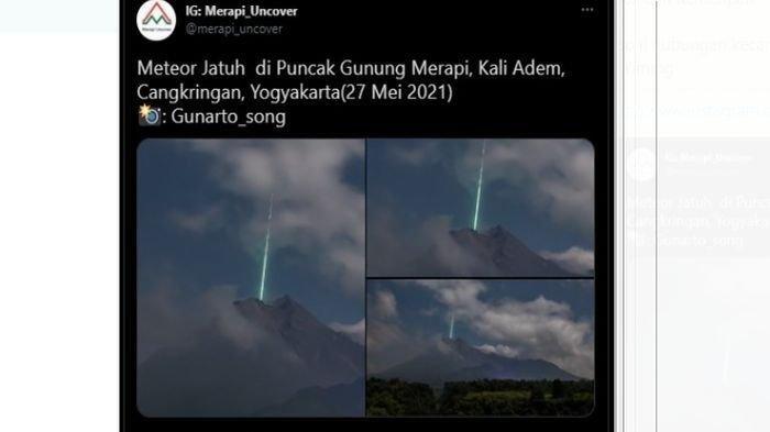 Misteri Cahaya yang Ramai Diduga sebagai Meteor Jatuh di Puncak Gunung ...