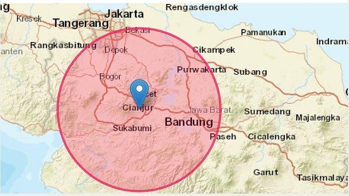 Gempa Terkini di Jawa Barat Mengguncang Cianjur dan Garut dengan Pusat Gempa di Darat ...