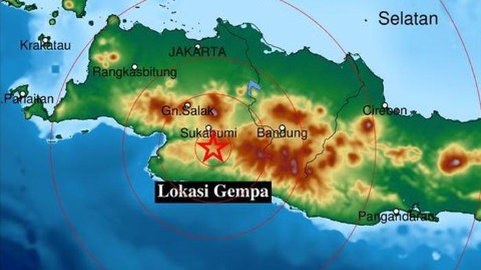 Gempa Terkini di Jawa Barat Guncang Sukabumi Dua Kali Cuma Beda 2 Menit, Kedalaman Pusat Gempa 5 ...