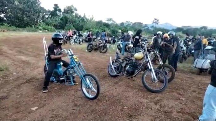 Komunitas Motor Custom di Kuningan Gelar Balap Motor, Hiburan Saat ...