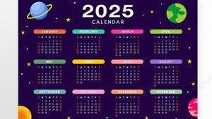 Cek Kalender 2025 Dilengkapi dengan Penanggalan Hijriyah, Hitung Mundur Libur Nasional 2025 ...
