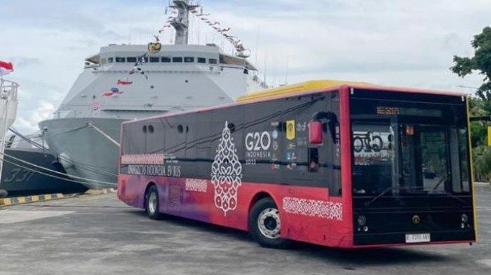 Bus Listrik Merah Putih UI Beroperasi di G20 Bali, Isi Baterai 2 Jam ...