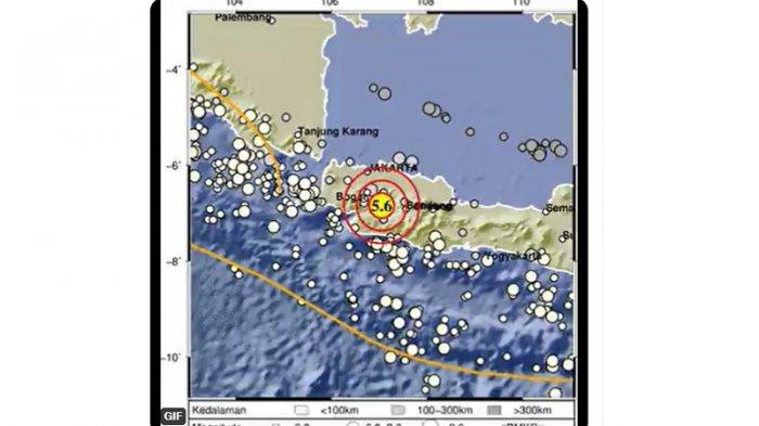 BREAKING NEWS: Gempa dengan Magnitudo 5,6 Terjadi di Cianjur, getaran Sampai ke Depok dan ...
