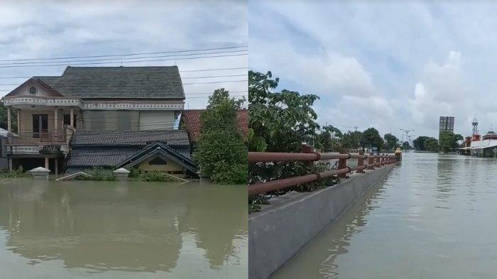 Tanggul Sungai Wulan Jebol, Jalan Pantura Demak-Kudus Kebanjiran Hingga ...