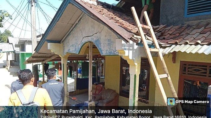 Dampak Gempa Sukabumi, 65 Rumah Warga di Bogor Rusak - Tribunnewsdepok.com