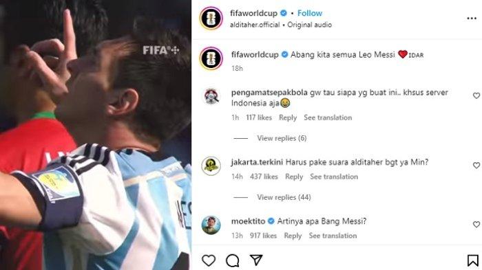Lagu "Why Mister Messi Why" Milik Aldi Taher Diposting Akun Instagram ...