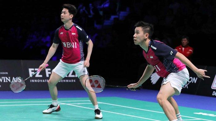 Marcus/Kevin Hadapi Fajar/Rian di All Indonesia Final Denmark Open 2022 - Tribunnewsdepok.com