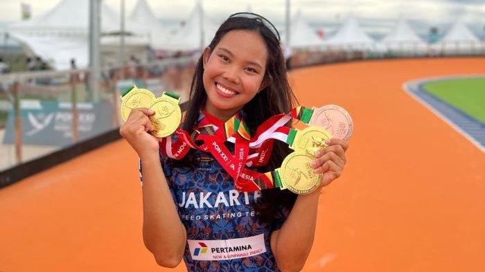 Medali PON XXI 2024 Berlimpah, Mahasiswa UI Naura Rahmadija Raih 4 Emas di Cabang Sepatu Roda ...