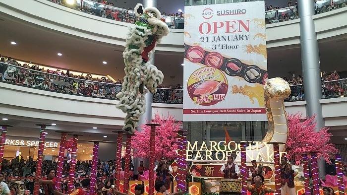 Tahun Baru Imlek 2025, Pertunjukan Barongsai di Margo City Mall Depok ...