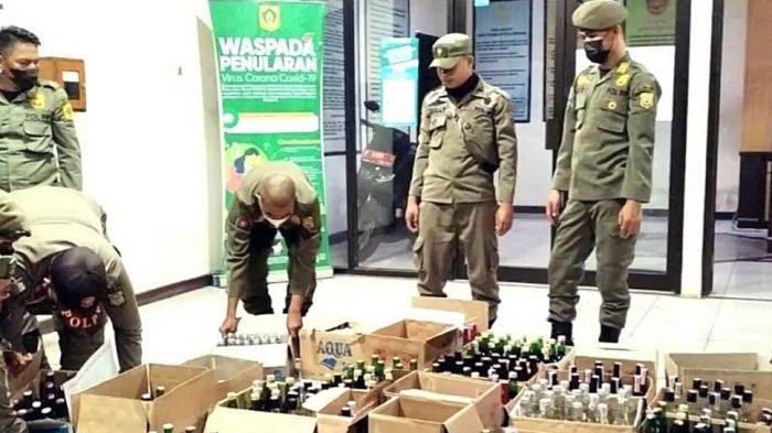 Gelar Operasi Pekat, Satpol PP Kabupaten Bogor Sita 310 Botol dan 44 Kaleng Miras di Cibinong ...
