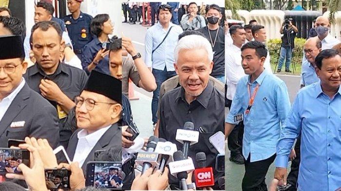 Deklarasi Kampanye Pemilu Damai 2024 di KPU Dihadiri Anies-Cak Imin, Prabowo-Gibran & Ganjar ...