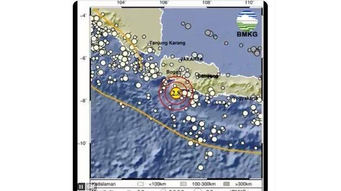Sukabumi Diguncang Gempa Bumi pada Senin Dinihari, Terjadi di Laut dengan Kekuatan 2,8 Magnitudo ...