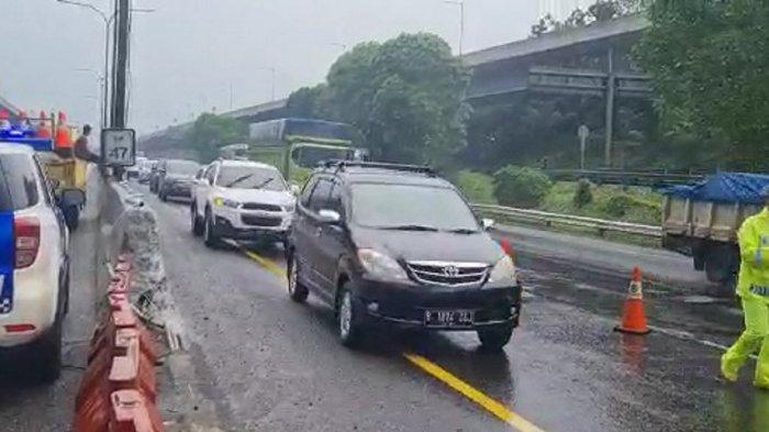 Tol Cikampek dan Trans Jawa Padat, Arus Lalu Lintas Diberlakukan Sistem Contraflow ...