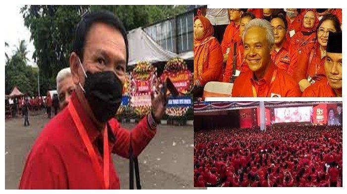 Penampilan Ahok dan Ganjar Pranowo saat Hadiri HUT ke 50 PDI Perjuangan di Kemayoran Jakarta ...