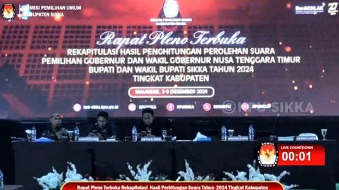 Rekapitulasi Suara di Pilkada Sikka Selesai, Paket JOSS Unggul dengan 67. 504 suara ...