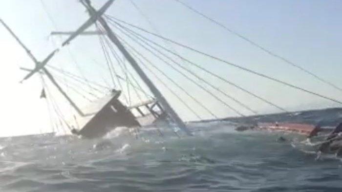 Kapal Wisata Tenggelam di Selat Sape Baru Selesai Perbaikkan di Bima ...