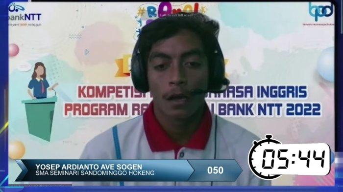 9 Siswa Seminari San Dominggo Hokeng Lomba Pidato Bahasa Inggris Program Bank NTT - Tribunflores.com