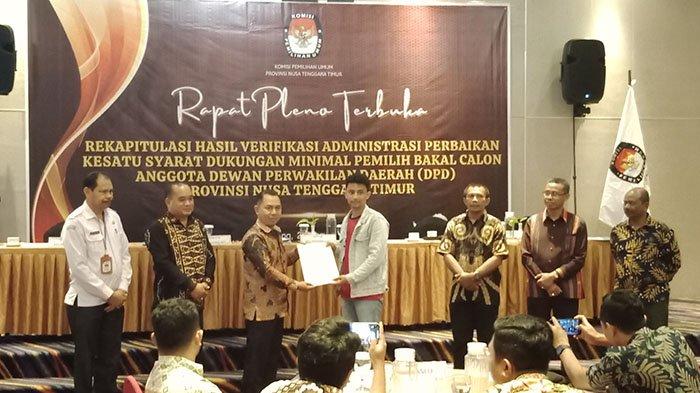 KPU NTT Umumkan 17 Bakal Calon DPD NTT Lolos Dukungan Minimal, Berikut Nama-Namanya ...