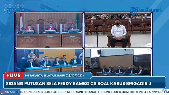 LIVE STREAMING: Sidang Putusan Sela Ferdy Sambo Cs terkait Kasus Pembunuhan Brigadir J ...