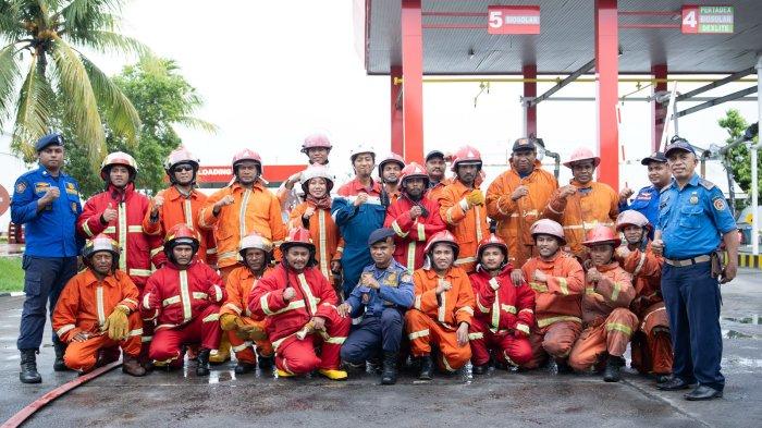 Pertamina Patra Niaga Maumere Gelar Simulasi Penanggulangan Keadaan Darurat - Tribunflores.com
