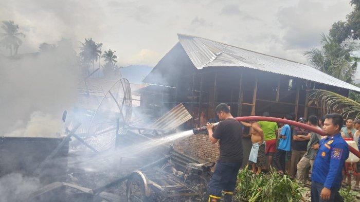 Dua Rumah Warga Terbakar di Desa Ngkeran Alur Buluh Aceh Tenggara - tribungayo.com