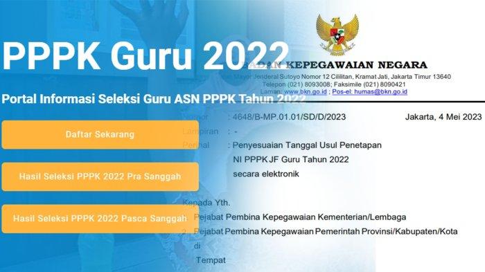 BKN Lakukan Penyesuaian Tanggal Usul Penetapan NI PPPK Guru 2022, Cek Jadwal Terbarunya ...