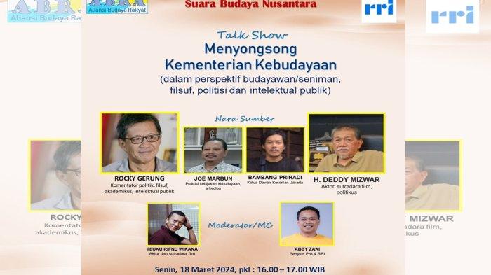 ABRA dan RRI Gelar Talk Show dengan Pembicara Rocky Gerung dan Dedi Mizwar - tribungayo.com
