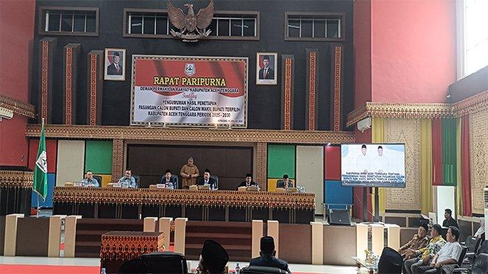 DPRK Aceh Tenggara Mengelar Rapat Paripurna Penetapan Bupati dan Wakil Bupati Terpilih ...