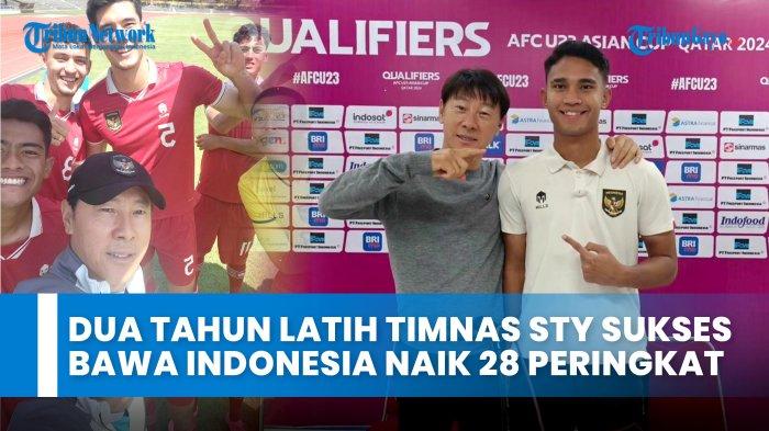 Video Dua Tahun Latih Timnas Shin Tae-yong Sukses Bawa Indonesia Naik 28 Peringkat di Ranking ...