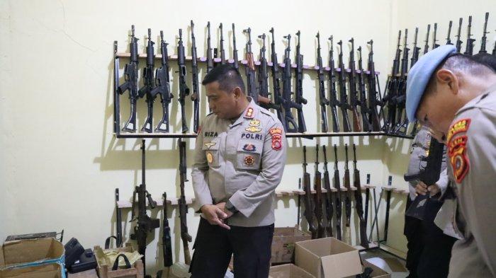 Kapolres Aceh Utara Sidak Gudang Senjata Api - tribungayo.com