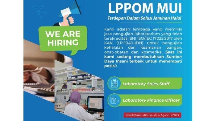 LPPOM MUI Buka Lowongan Kerja, Simak Posisi, Syarat dan Cara Daftarnya ...