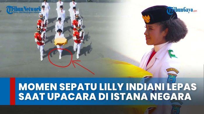 Momen Sepatu Lilly Indiani Lepas Saat Upacara Kemerdekaan di Istana ...