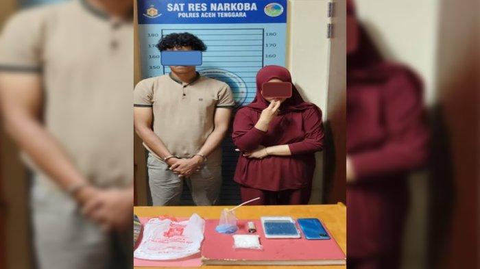Sepasang Kekasih Ditangkap Satresnarkoba Polres Aceh Tenggara, Satu Paket Sabu 66,7 Gram ...