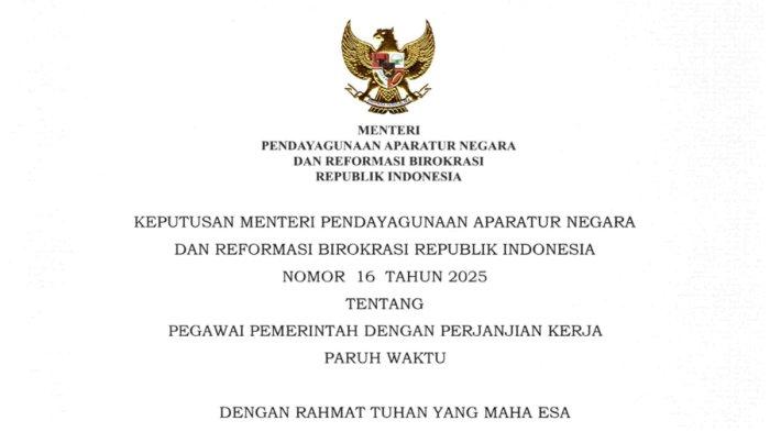 Pppk Paruh Waktu Lihat Aturan Jam Kerja Dari Kepmenpan Rb No 16 Tahun