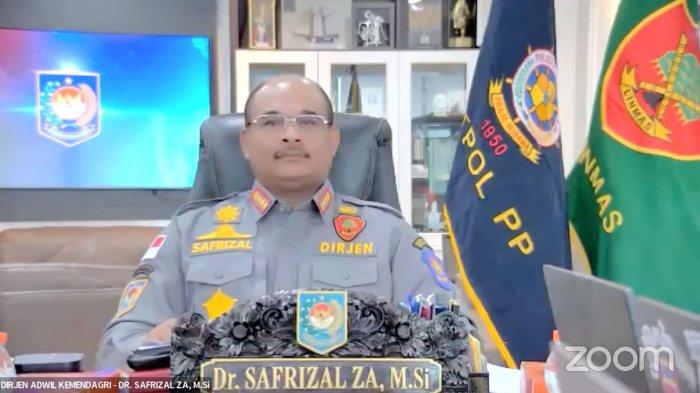 Dirjen Adwil Kemendagri Safrizal ZA, Konsisten Perjuangkan Aspirasi Banpol PP - tribungayo.com