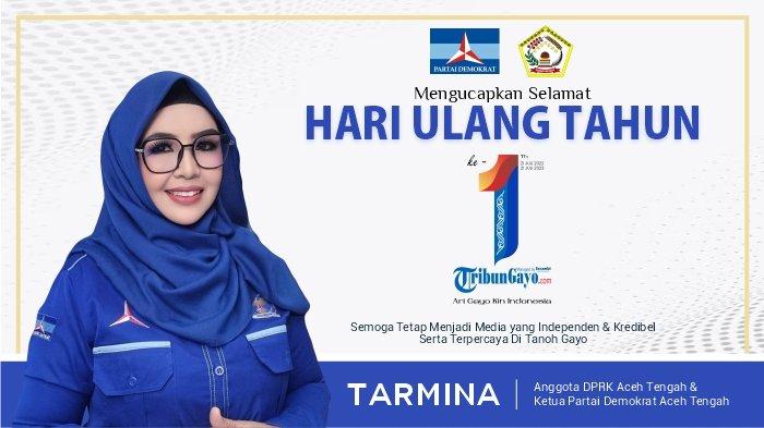 Tarmina Mengucapkan Selamat Ulang Tahun Tribun Gayo yang ke 1 - tribungayo.com
