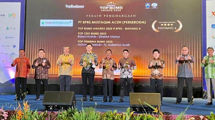 Penjabat Gubernur Aceh Terima Penghargaan TOP Pembina BUMD 2023 - tribungayo.com