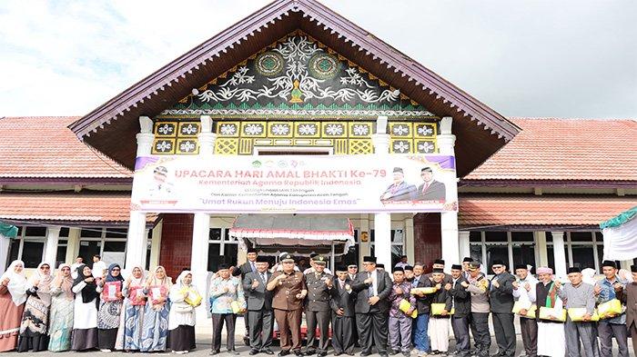 Upacara Hari Amal Bakti ke-79 Kemenag Aceh Tengah, Ini Harapan Pj Bupati Subhandhy - tribungayo.com