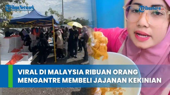 Viral! Ribuan Orang Antre Panjang untuk Membeli Jajanan Kekinian di ...