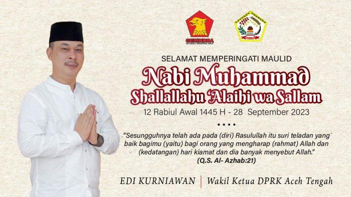 Edi Kurniawan Mengucapkan Selamat Memperingati Maulid Nabi Muhammad SAW ...