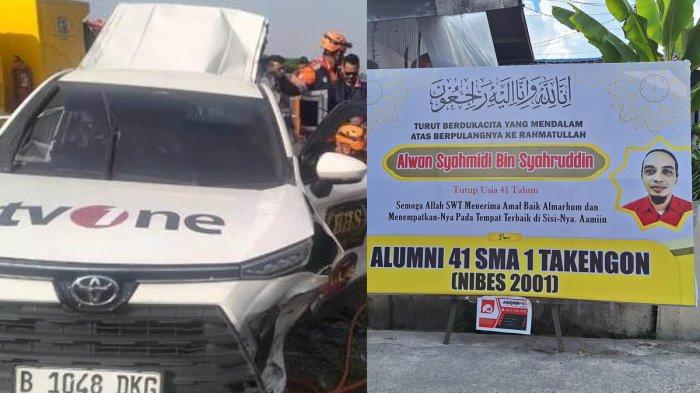 Karangan Bunga dari Alumni 41 SMA 1 Takengon untuk Alwan, Kameramen ...