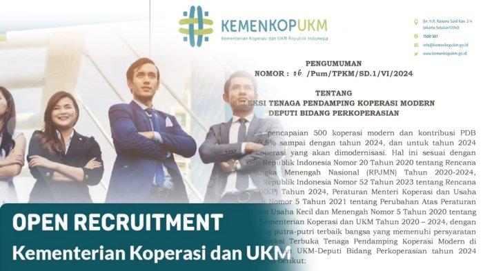 Kementerian Koperasi-UKM Buka 80 Lowongan Kerja- Penempatan Lhokseumawe ...