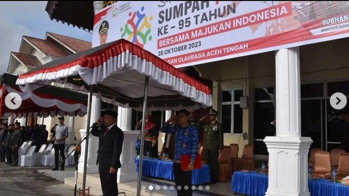 Pemkab Aceh Tengah Peringati Hari Sumpah Pemuda Ke-95 Tahun 2023 - tribungayo.com
