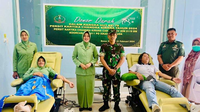 Persit Kodim Bener Meriah Gelar Donor Darah Peringati HUT Ke-78 - tribungayo.com