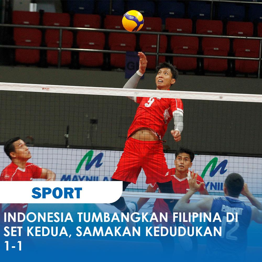 Hasil SEA V League 2024 Putra: Indonesia Tumbangkan Filipina di Set Kedua, Samakan Kedudukan 1-1 ...