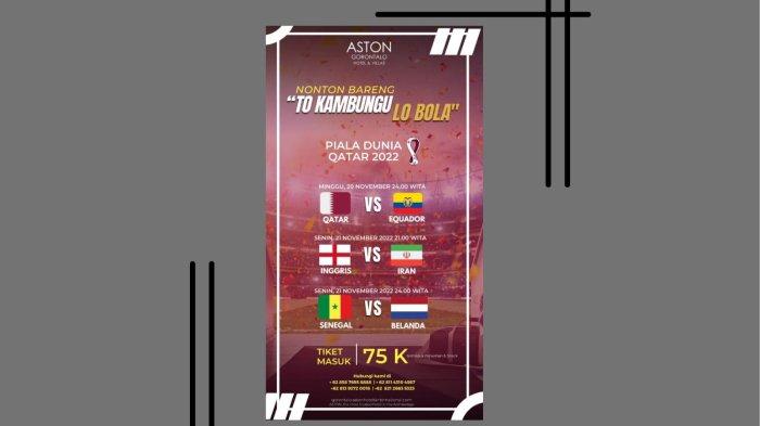 Aston Hotel & Village Gorontalo Tawarkan Nobar Piala Dunia 2022 ...
