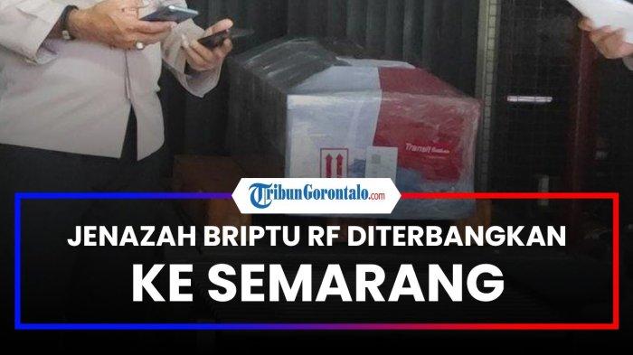 VIDEO Jenazah Briptu RF Diterbangkan dari Gorontalo ke Semarang - Tribun Gorontalo