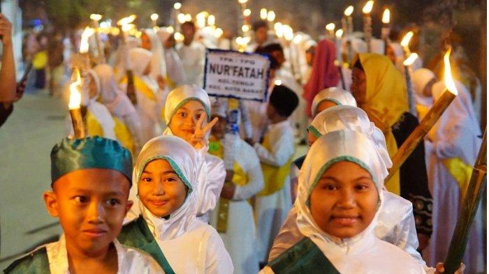Pawai Obor Sambut Pertengahan Ramadhan Gorontalo - Tribun Gorontalo